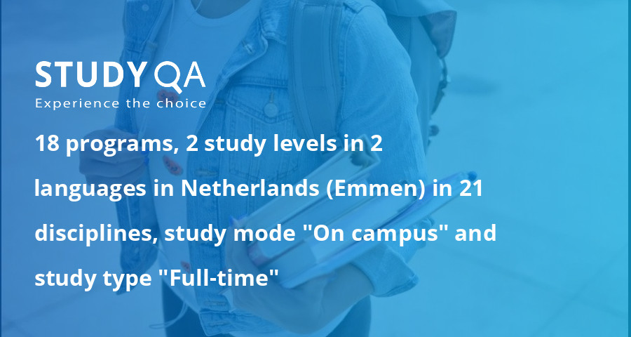 StudyQA — 18 programs, 2 study levels in 21 disciplines in Netherlands (Emmen) in 2 languages ...