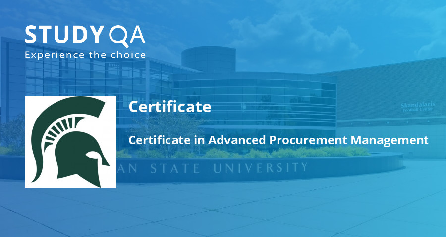 StudyQA — Certificate: Certificate in Advanced Procurement Management ...