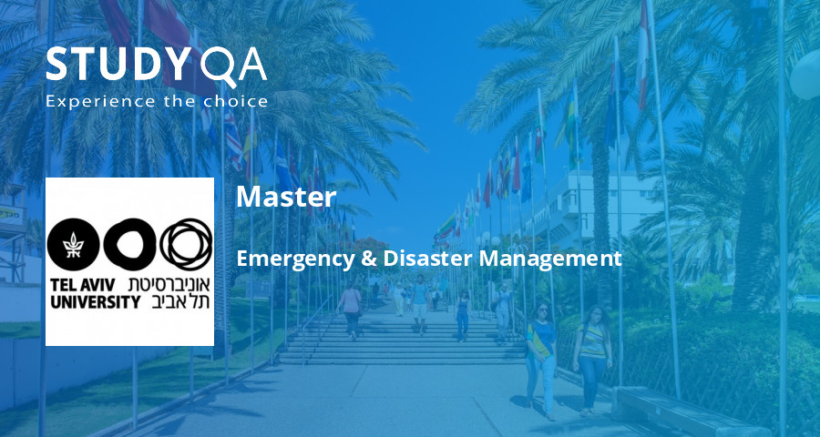 StudyQA — Master: Emergency & Disaster Management — Tel Aviv University