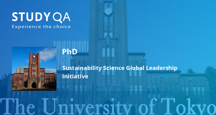 StudyQA — PhD: Sustainability Science Global Leadership Initiative — The University of Tokyo