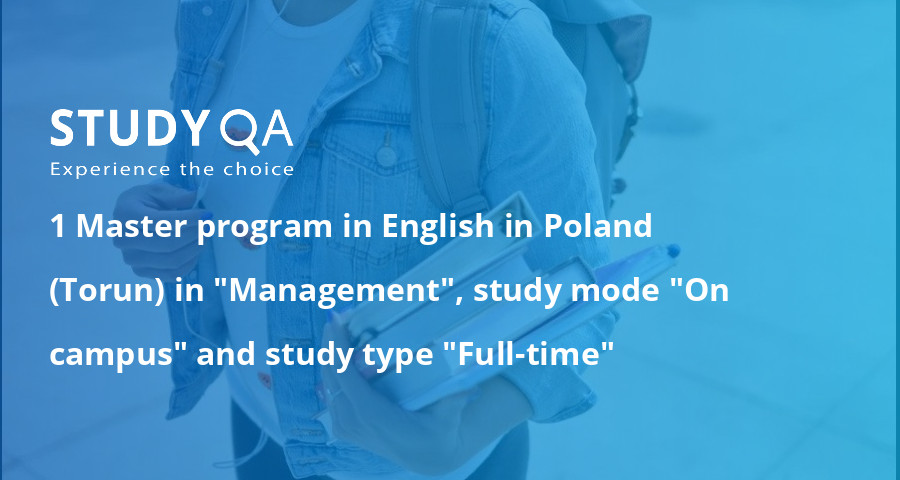 StudyQA — 1 Master program in English in Poland (Torun) in StudyQA — 1 Master program in English in Poland (Torun) in