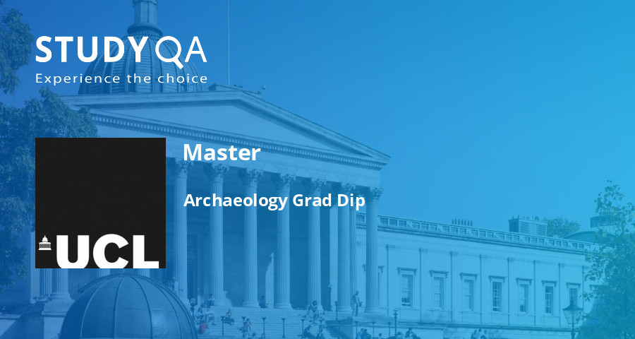StudyQA — Master: Archaeology Grad Dip — University College London