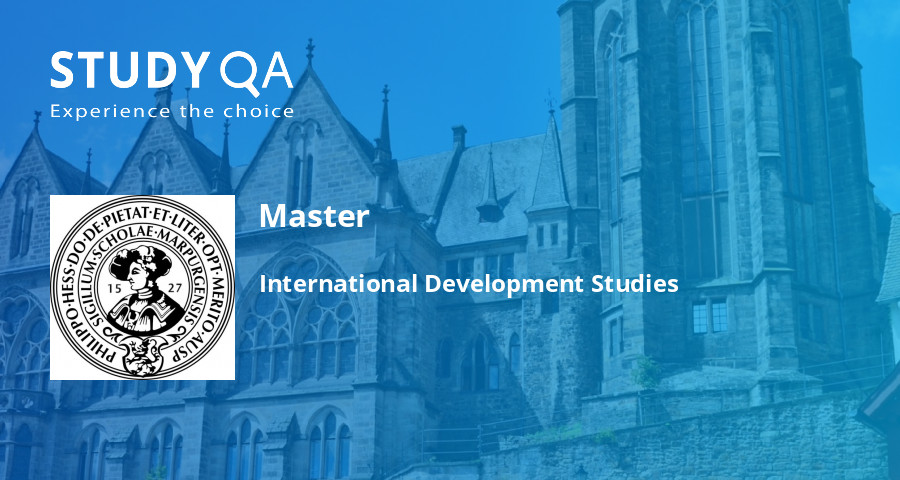 StudyQA — Master: International Development Studies — University of Marburg