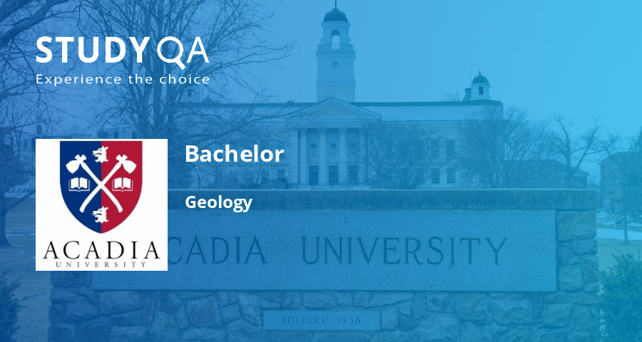 StudyQA — Bachelor: Geology — Acadia University