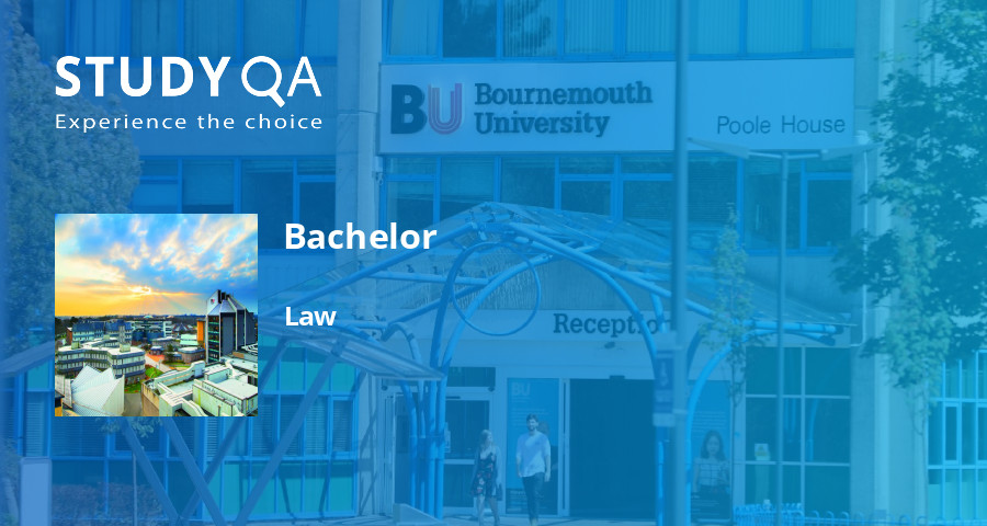 StudyQA — Bachelor: Law — Bournemouth University