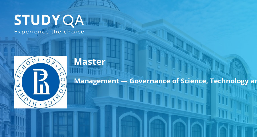 StudyQA — Master: Management — Governance of Science, Technology and ... StudyQA — Master: Management — Governance of Science, Technology and ...
