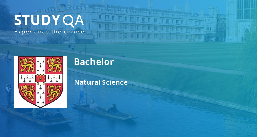 StudyQA — Bachelor: Natural Science — University of Cambridge