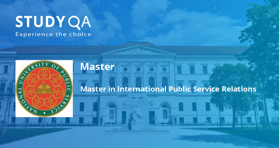 StudyQA — Master: Master in International Public Service Relations — National University of ...