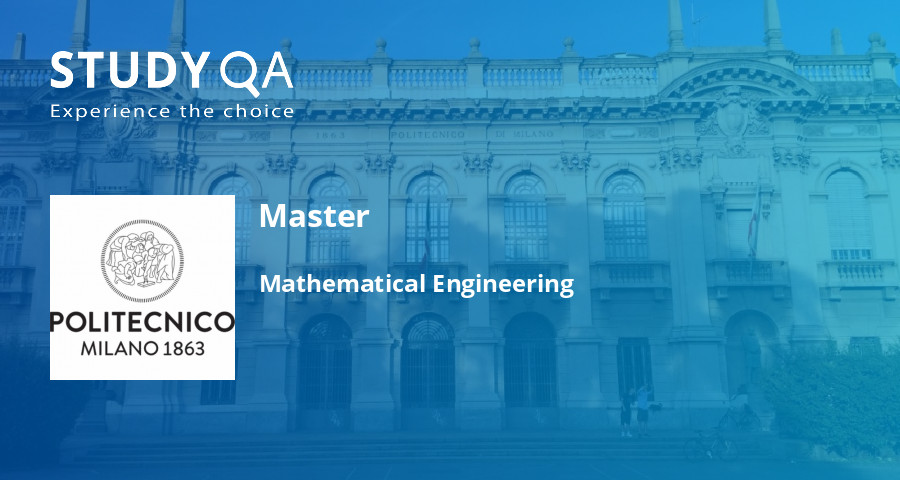 "Mathematical Engineering Programme at Polytechnic University of Milan ...