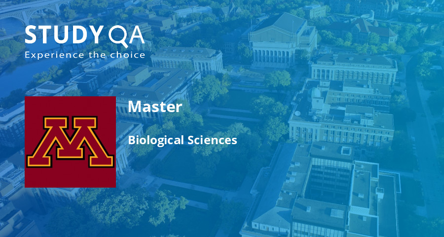 StudyQA — Master: Biological Sciences — University of Minnesota - Twin Cities Campus