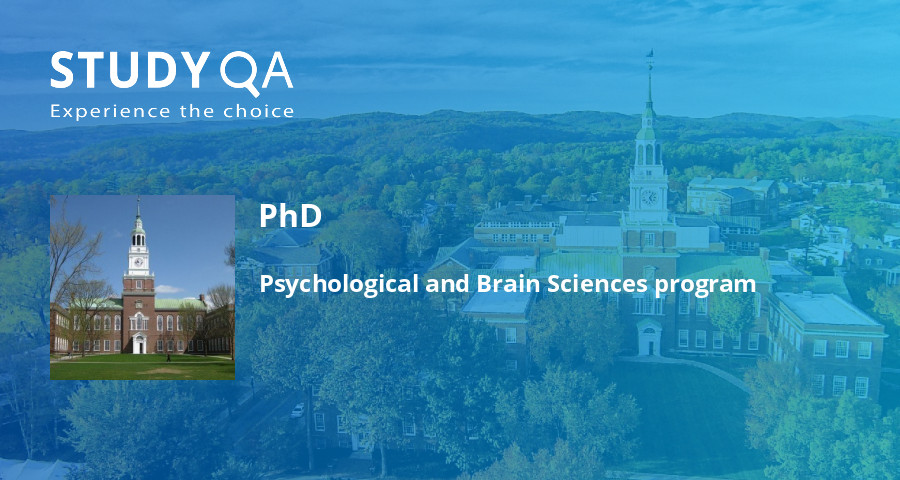 StudyQA — Bachelor: Psychological and Brain Sciences — Dartmouth College