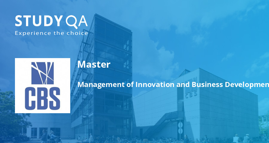 StudyQA — Master: Management of Innovation and Business Development — Copenhagen Business School