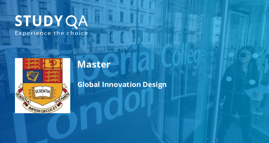StudyQA — Master: Global Innovation Design — Imperial College London