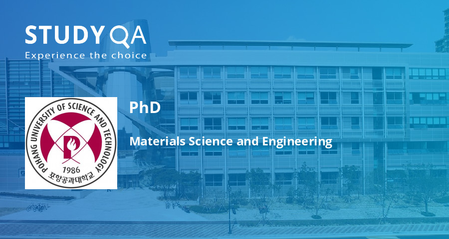 StudyQA — PhD: Materials Science and Engineering — Pohang University of Science and Technology