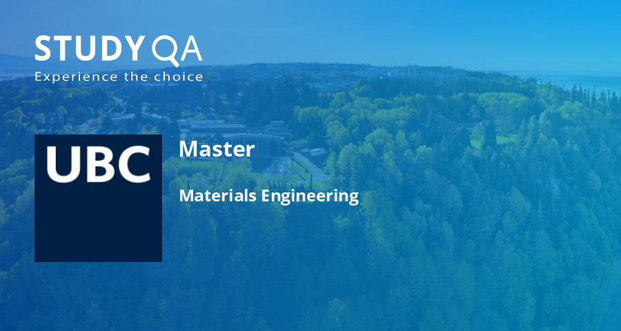 StudyQA — Bachelor: Materials Engineering — The University of British Columbia