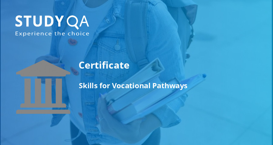 StudyQA — Certificate: Skills for Vocational Pathways — TAFE South ...