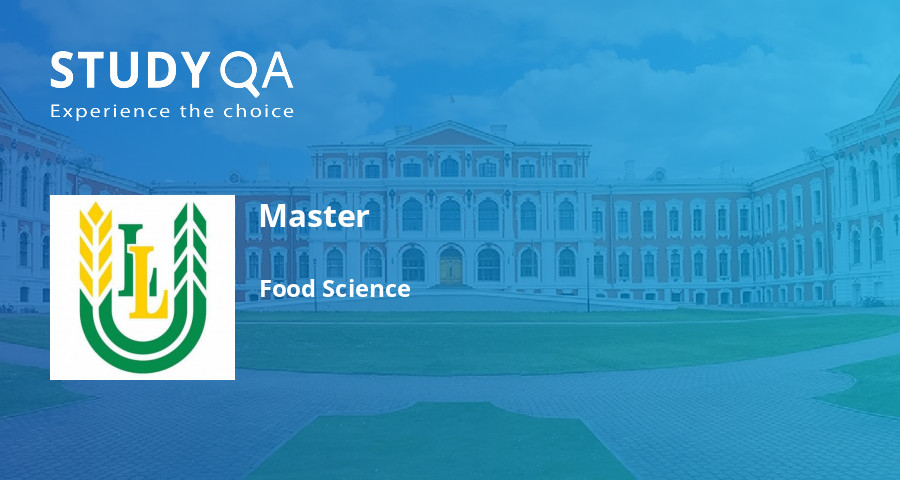 StudyQA — Master: Food Science — Latvia University of Life Sciences and ...