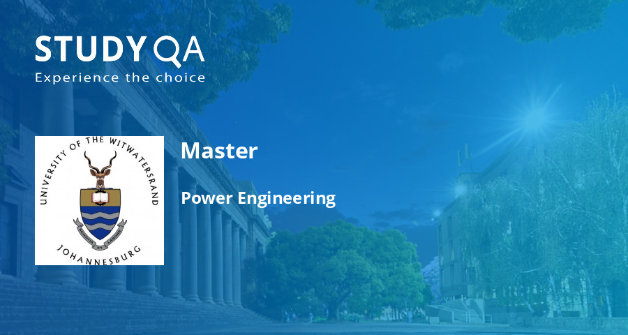 StudyQA — Master: Power Engineering — University of the Witwatersrand