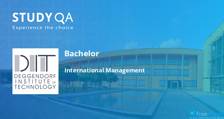 StudyQA — Bachelor: International Management — Deggendorf Institute of ...