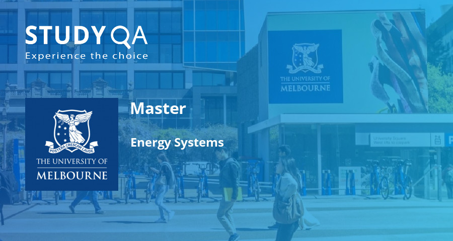 StudyQA — Master: Energy Systems — The University of Melbourne