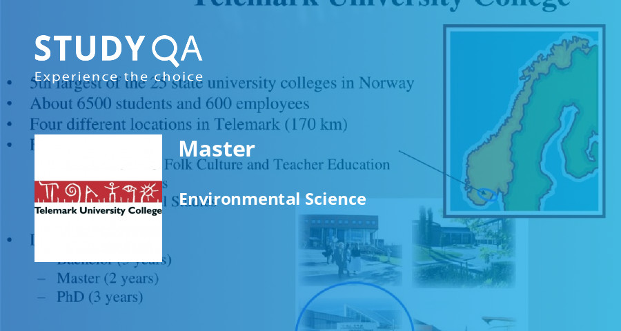 StudyQA — Master: Environmental Science — Telemark University College