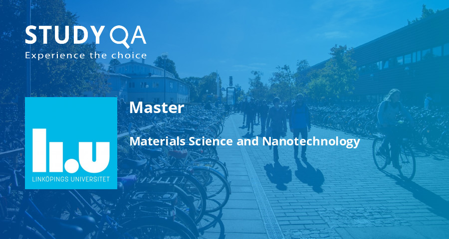 StudyQA — Master: Materials Science and Nanotechnology — Linkoping University
