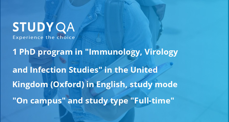 StudyQA — 1 PhD program in "Immunology, Virology and Infection Studies ...