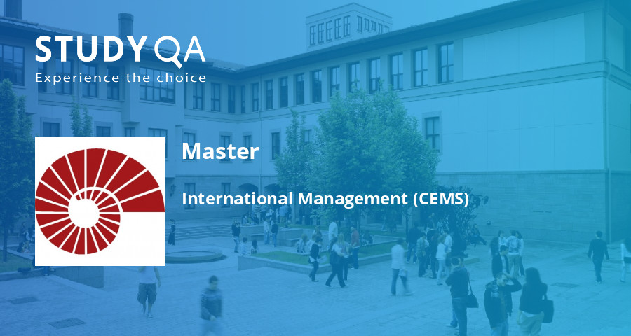 StudyQA — Master: International Management (CEMS) — Koç University