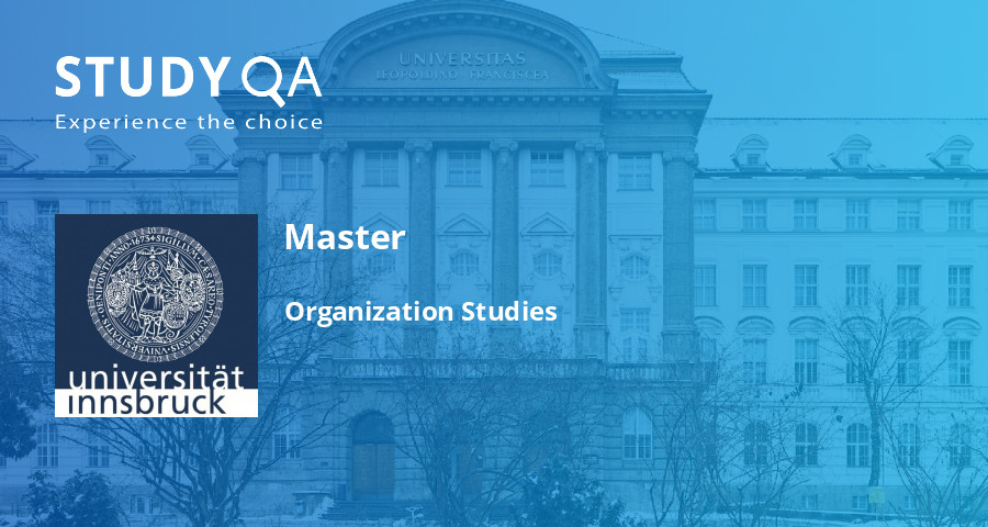 StudyQA — Master: Organization Studies — University of Innsbruck