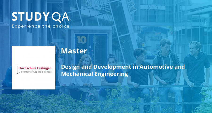 StudyQA — Master: Design and Development in Automotive and Mechanical Engineering — Esslingen ...