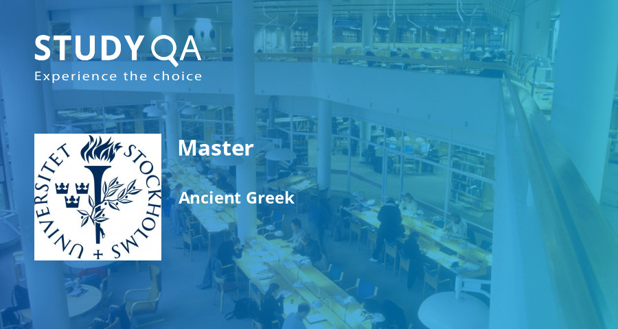 StudyQA — Master: Ancient Greek — Stockholm University